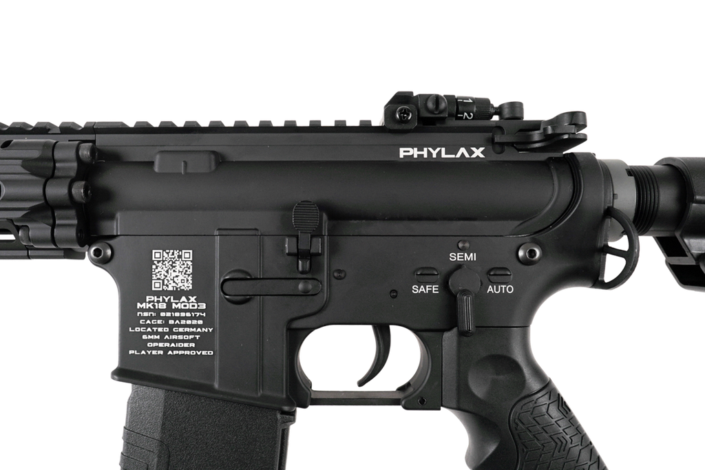 Phylax - Advanced Gen.2 MK18 RISIII (S)AEG - mit GateTitan - Farbe Bla ...
